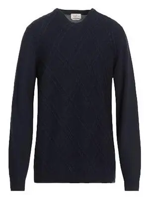 BROOKSFIELD Knitted Crewneck Sweater - Blue