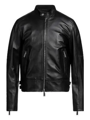 Dsquared2 Jacket Size Ovine Leather - Black