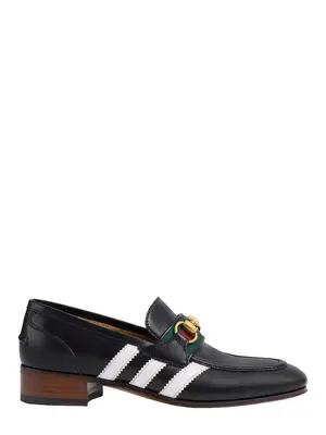 Gucci Adidas X Leather Loafers - Black
