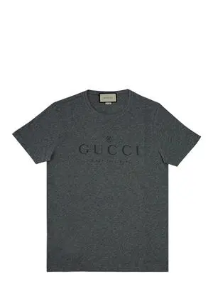 Gucci Logo Cotton T-shirt - Grey
