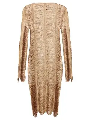 TOM FORD Fringe Mini Dress - Gold