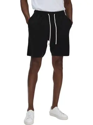Paige Hanser Drawstring Sweat Shorts - Black