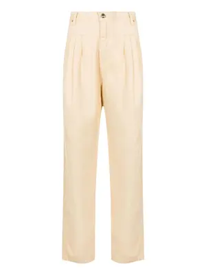 AMAPO Pleat-detail Trousers - Neutrals