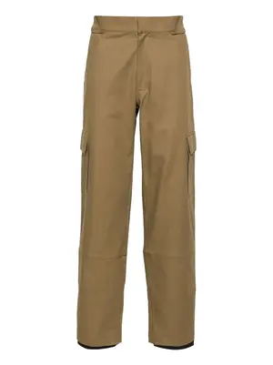 GR10K Shank Structured Straight-leg Trousers - Neutrals