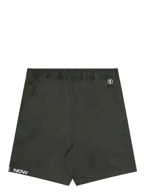 AAPE BY *A BATHING APE® Logo-embroidered Shorts - Green