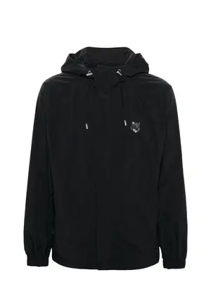 Maison Kitsuné Chillax Fox Hooded Windbreaker - Black