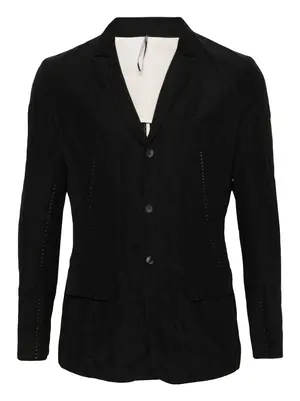 Masnada Contrast-stitching Single-breasted Blazer - Black