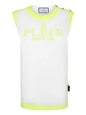 PHILIPP PLEIN Philipp Plein Logo-Embroidered Tank Top