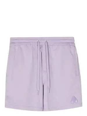 Moose Knuckles Logo-embroidered Cotton Track Shorts - Purple