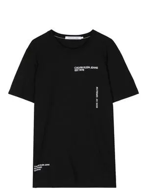 Calvin Klein Multiplacement Cotton T-shirt - Black