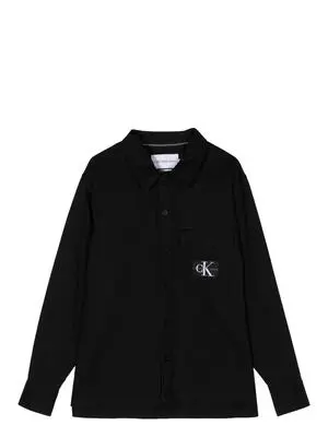 CALVIN KLEIN Utility Logo-print Buttoned Shirt