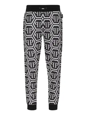 Philipp Plein Monogram Track Pants - Black