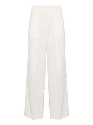 GOLDEN GOOSE Pleated Wide-leg Trousers - Neutrals