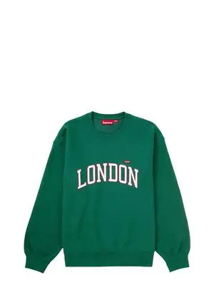 Supreme London Shop Small Box Crewneck Sweatshirt - Green