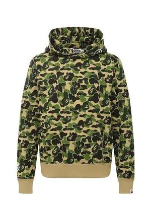 A BATHING APE Abc Camo 2nd Ape Wide Pullover Hoodie - Green