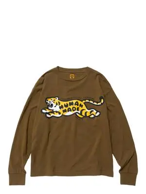 HUMAN MADE Tiger Long Sleeve T-shirt - Olive Drab