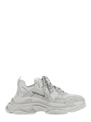 Balenciaga Triple S Allover Logo Sneakers - Grey/black