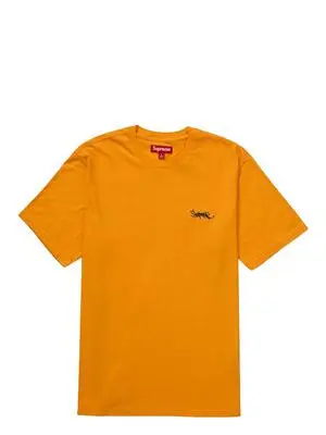Supreme Washed Tag Short Sleeve Top Orange