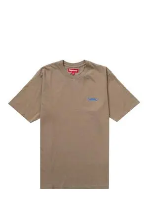 Supreme Washed Tag Short Sleeve Top Dusty Olive