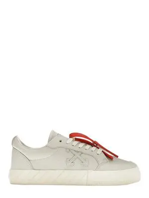 Off White Off-White Vulcanized Low-Top Sneakers Beige