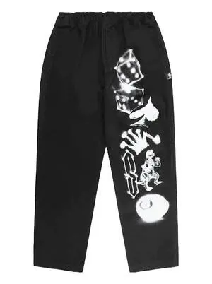 StÜssy Airbrush Icon Beach Pant - Black