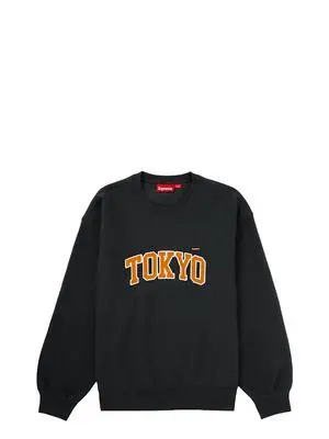 Supreme Tokyo Shop Small Box Crewneck Sweatshirt Black