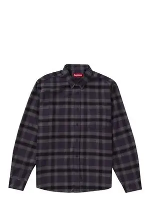 Supreme Plaid Flannel Shirt - Black