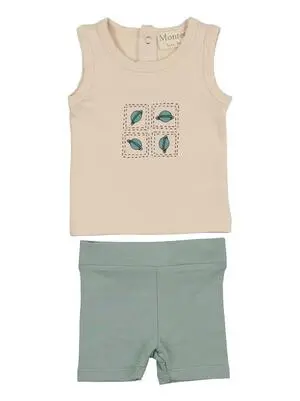 MANIÈRE Planet Print Tank & Shorts Set - Sand