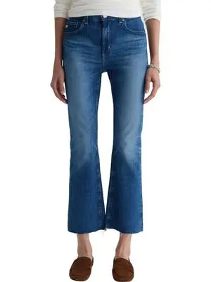 Ag Farrah Raw Hem Crop Bootcut Jeans - Owens Valley