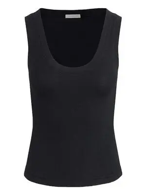 FAVORITE DAUGHTER The Rib Tank - Black