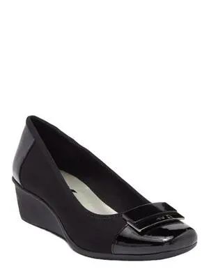 Anne Klein Waverly Wedge Loafer - Black