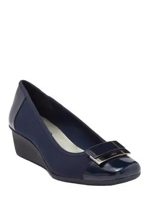Anne Klein Waverly Wedge Loafer - Navy