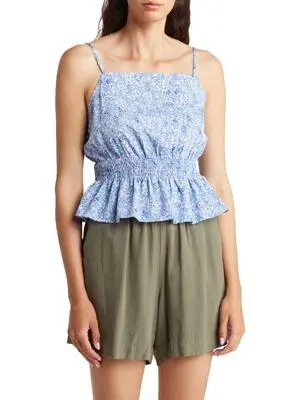 VERO MODA Henna Smocked Peplum Top