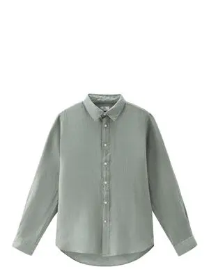 WOOLRICH Linen Button-down Shirt