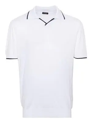 Kiton Knitted Cotton Polo Shirt - White