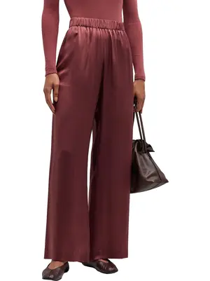 Sablyn Sablyn Brynn Wide-Leg Silk Pants Cimarron
