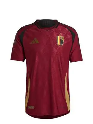 Adidas Belgium 2024 Home Authentic Jersey - Team Coll Burgundy