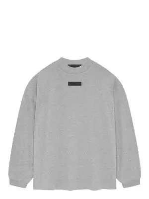 Fear Of God Essentials Longsleeve Tee Shirt - Light Heather Grey