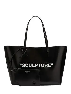 Off-White Off Off Day Off 40 Quote Tote Bag - Black/white