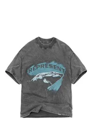 REPRESENT Shark T-shirt - Vintage Grey