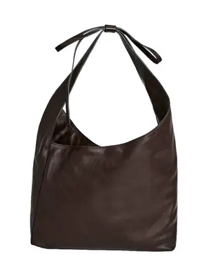 REFORMATION Vittoria Leather Tote Tobacco Leather