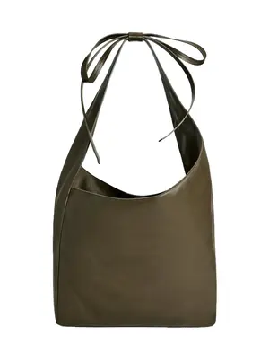 REFORMATION Vittoria Leather Tote Truffle