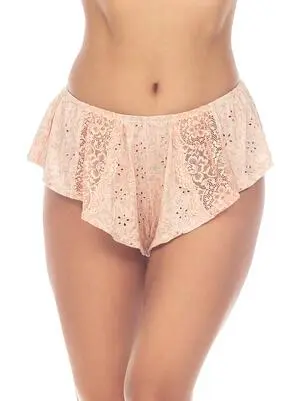 Honeydew Intimates Charli Lace Eyelet Shorts Apricot