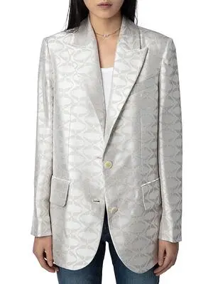 Zadig&Voltaire Vicka Jacquard Wings Blazer - Scout
