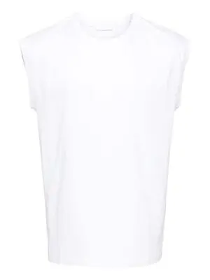 HELMUT LANG Logo-Print Sleeveless T-Shirt