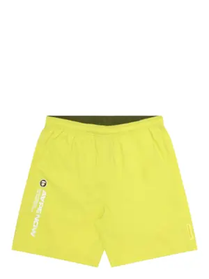 AAPE BY *A BATHING APE® Logo-print Elasticated Shorts - Yellow