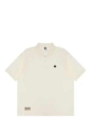AAPE BY *A BATHING APE® Logo-appliquéd Cotton Polo Shirt - White
