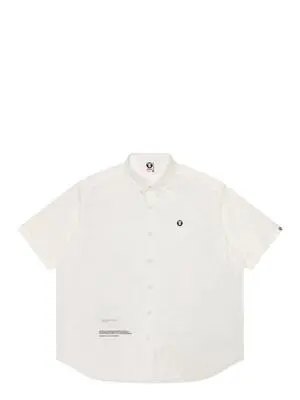 AAPE BY *A BATHING APE® Logo-appliqué Cotton Shirt - White
