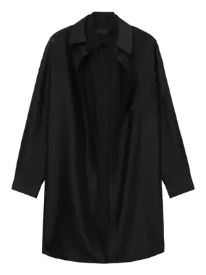 JUUN.J Layered Longline Shirt - Black
