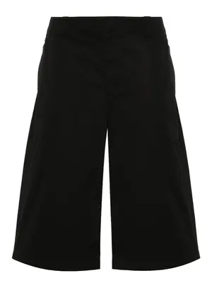 LEMAIRE Twill Weave Bermuda Shorts - Black